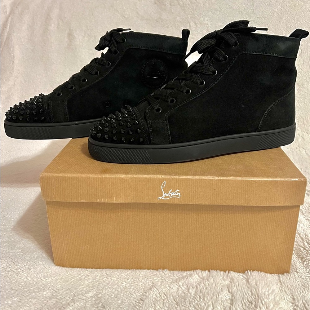 Christian Louboutin High Top Spikes Red Bottoms - Gem